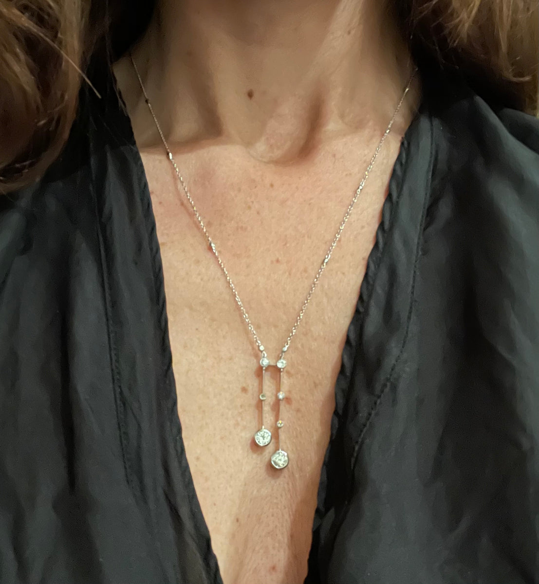 White Gold Diamond Negligee Pendant – Ancient & W